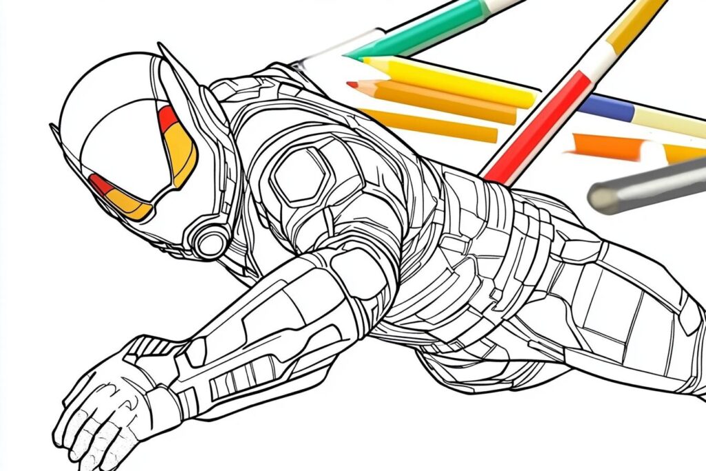 Ant Man Coloring Pages : Color Your Way into the Ant-Sized World ...
