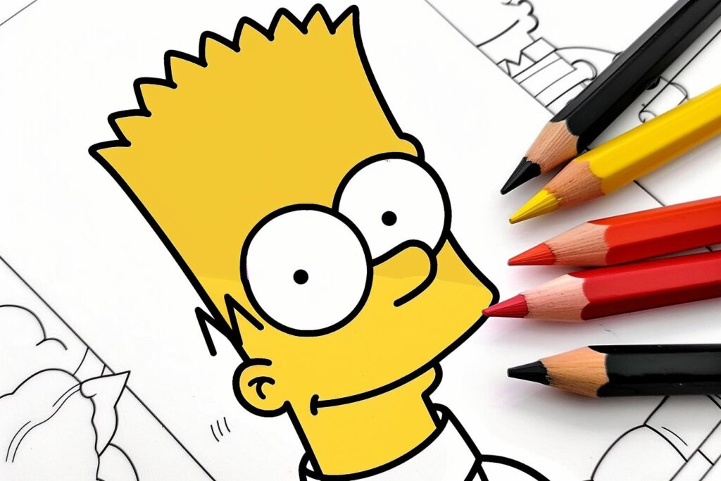 Bart Simpson Coloring Pages : Fun and Free Printable Designs for Kids ...