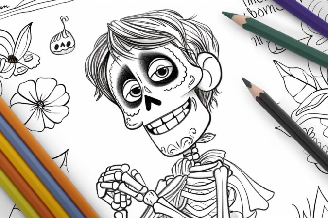 Coco Coloring Pages : Color the Magic of Disney’s Coco – MrColoring.Com
