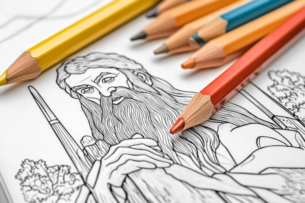 Moses Coloring Pages : Coloring Fun and Bible Stories – MrColoring.Com
