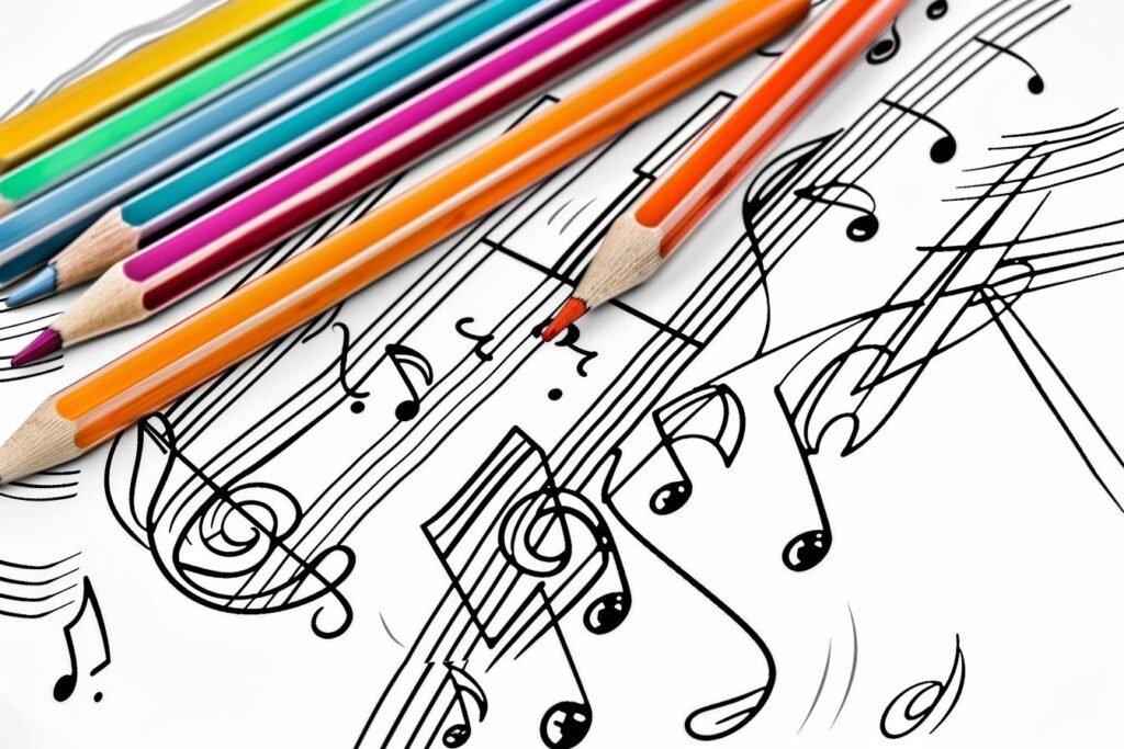 Music Notes Coloring Pages : Coloring Fun for Musical Learning ...